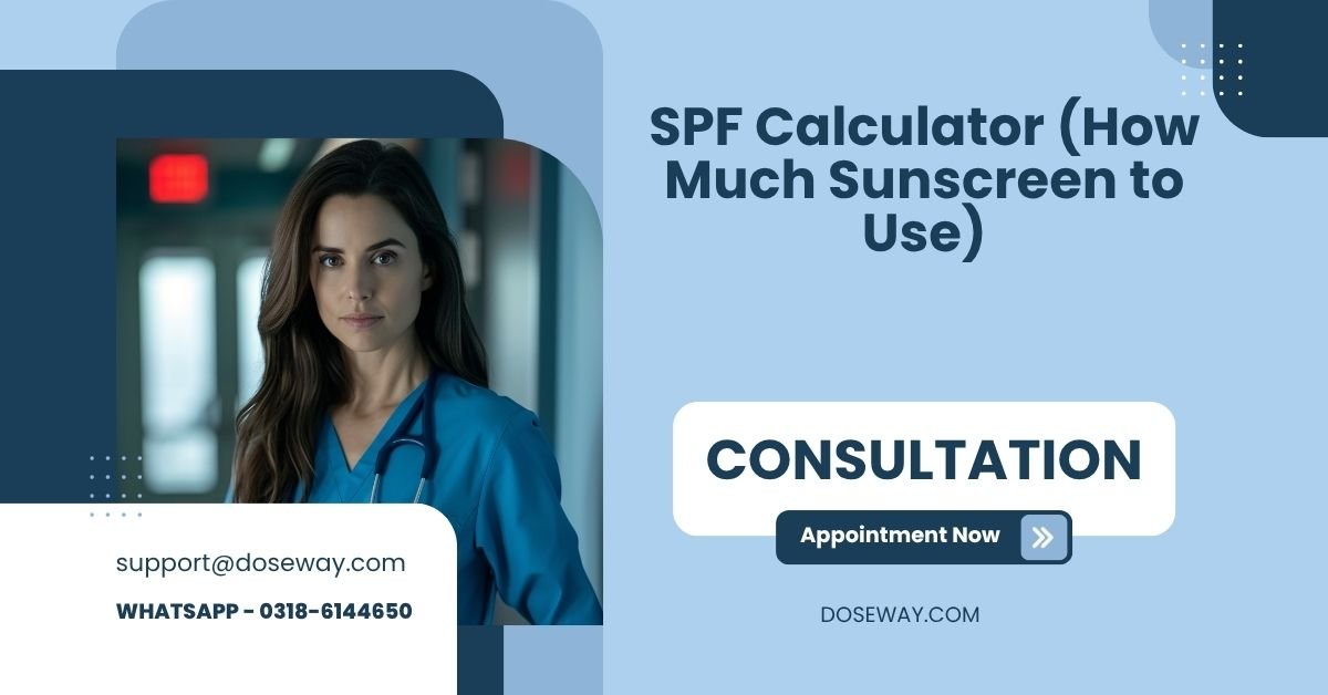 SPF Calculator (How Much Sunscreen To Use) | Doseway
