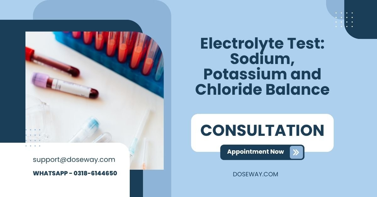 Electrolyte Test: Sodium, Potassium And Chloride Balance